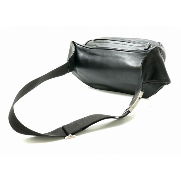 Gucci | Bags | Gucci Bag Black Leather Crossbody Body Waist Hip | Poshmark